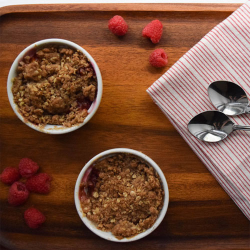 Peach and Raspberry Crumble - FarmerOwned.com